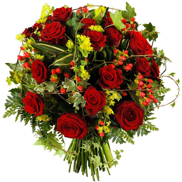 Livraison Bouquet de Roses Rouges et Feuillages | Florajet