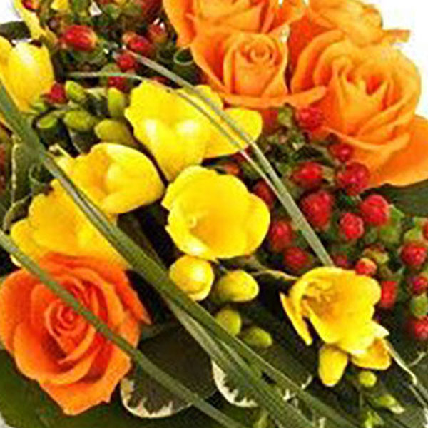 Composition de Fleurs Jaunes et Orange : MARENGO | Florajet