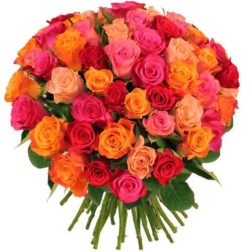 Bouquet de roses "35 ROSES VARIEES" - Livraison Express | Florajet
