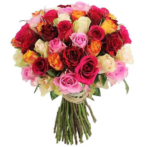 Bouquet de roses "40 ROSES VARIEES" - Livraison Express | Florajet